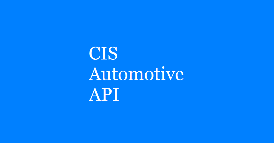CIS Automotive API